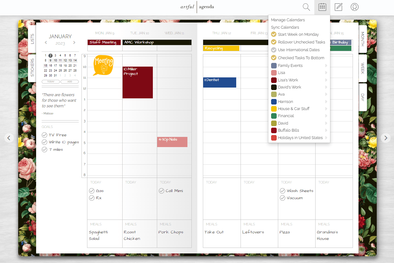 How to Color Code with Artful Agenda - Artful Agenda - The Stylish ...